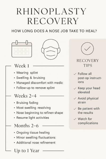 How Long Does a Nose Job Take to Heal? | Plastic Surgery of Santa Barbara